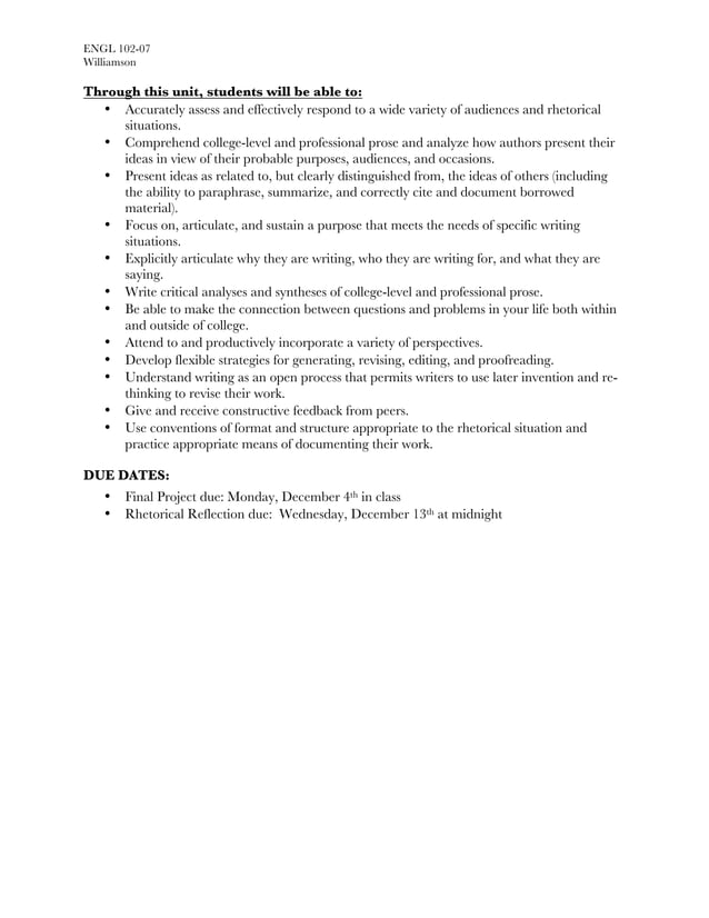 Engl 102 07 mgp assignment sheet | PDF