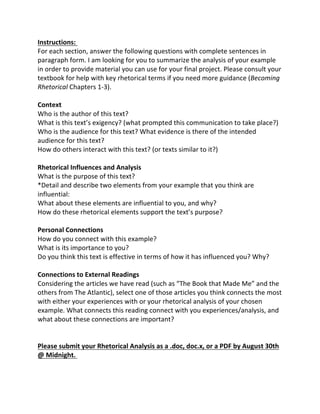 Engl 102 07 written analysis | PDF