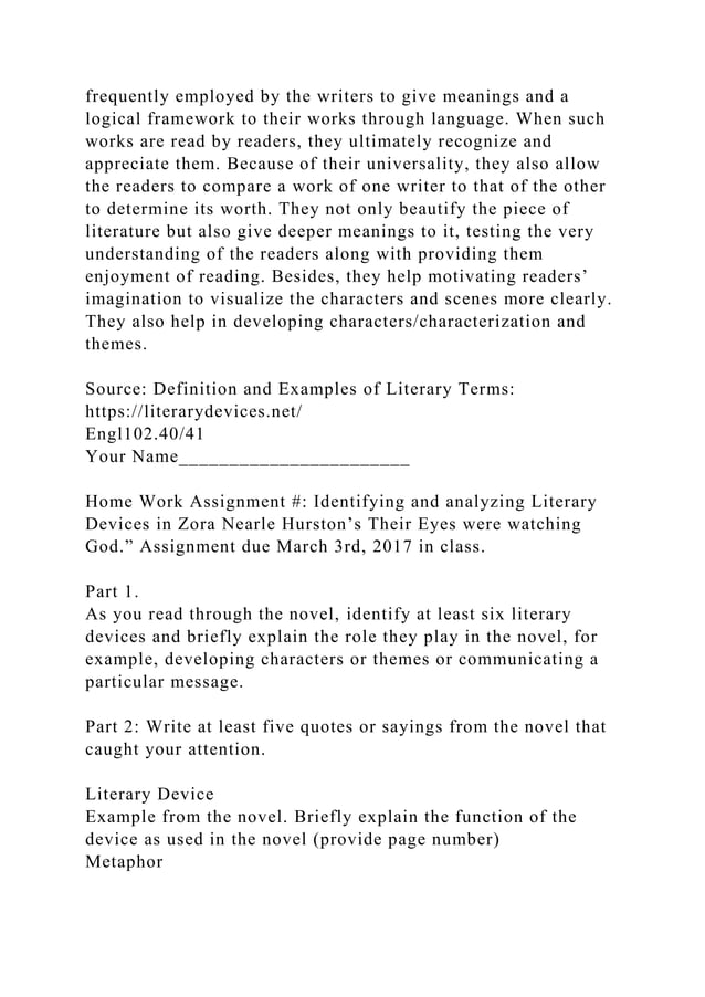 Engl 102- Handout- Common Literary Elements and Devices Comm.docx