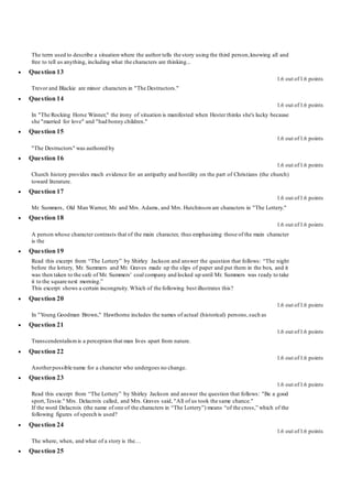 Engl 102 test 1 answers solutions superb | DOCX