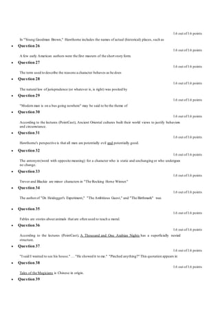 Engl 102 test 1 answers solutions superb | DOCX