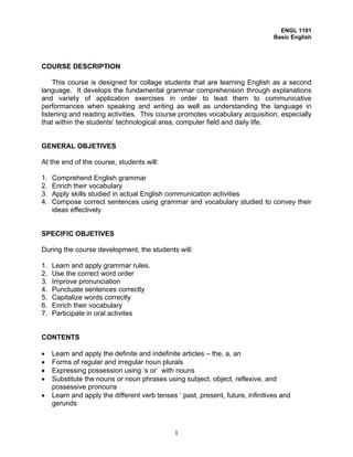 Engl 1101 | PDF