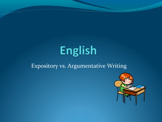 English: Expository vs. Argumentative | PPT