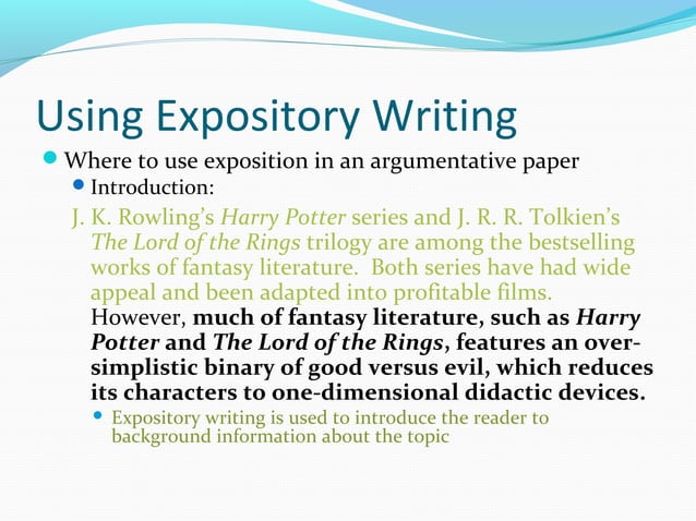 English: Expository vs. Argumentative | PPT
