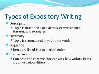English: Expository vs. Argumentative | PPT