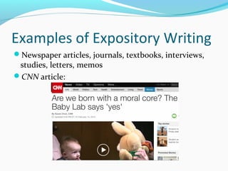 English: Expository vs. Argumentative | PPT