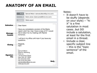 ENG 202 Using Email in a Professional Environment | PPTX
