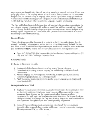 Engl 241 syllabus spring20 | PDF