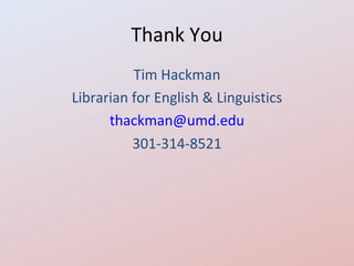 Engl 301: Spring 2012 | PPT