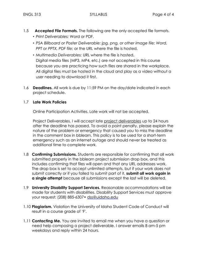 Engl313 Syllabus 2018 | PDF