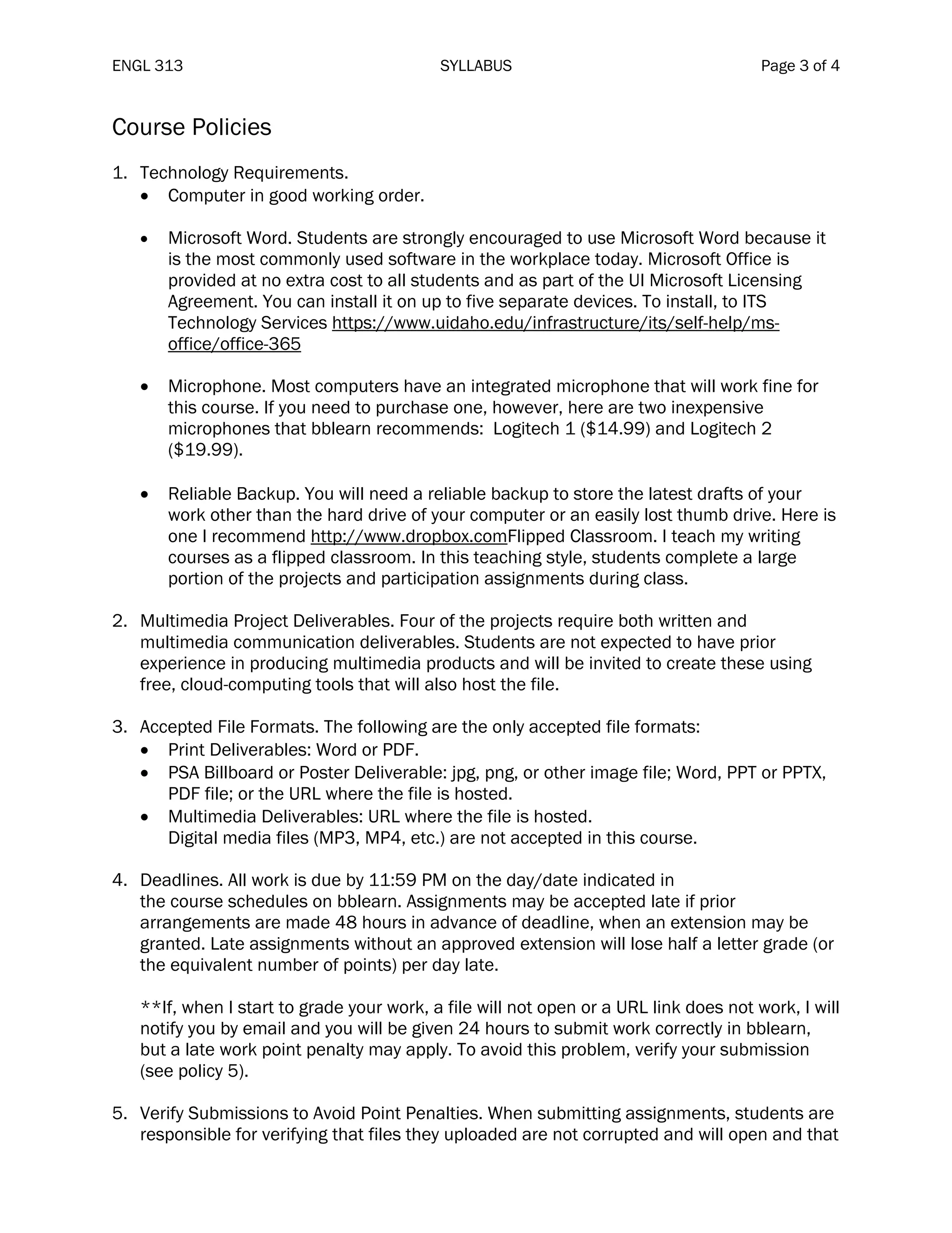 Engl313 syllabus dorsch | PDF