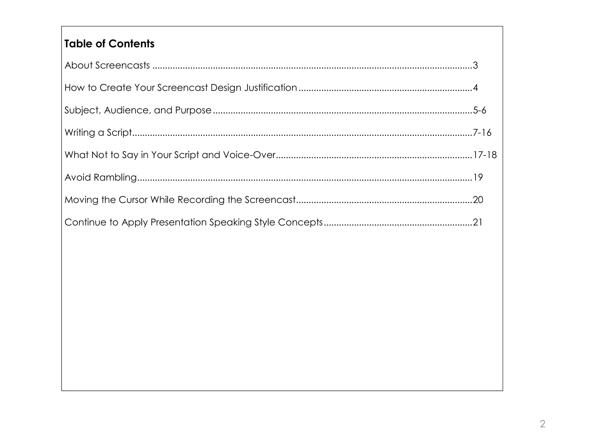Engl317 project3 slidedoc3_screencasting_design_justification_ | PDF