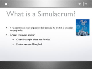 Simulacra and Simulations - Jean Baudrillard | PPT