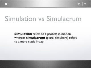 Simulacra and Simulations - Jean Baudrillard | PPT