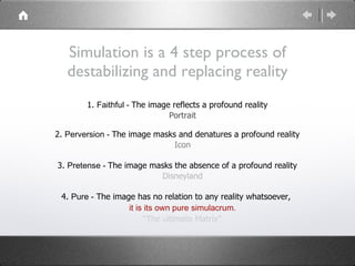 Simulacra and Simulations - Jean Baudrillard | PPT