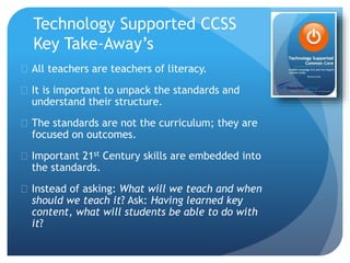 Common Core Gamified: Technology Supported CCSS for English Language ...