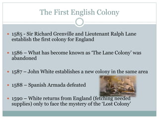 England Colonizes the New World | PPTX