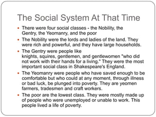 England In Shakespeare’s Time | PPTX
