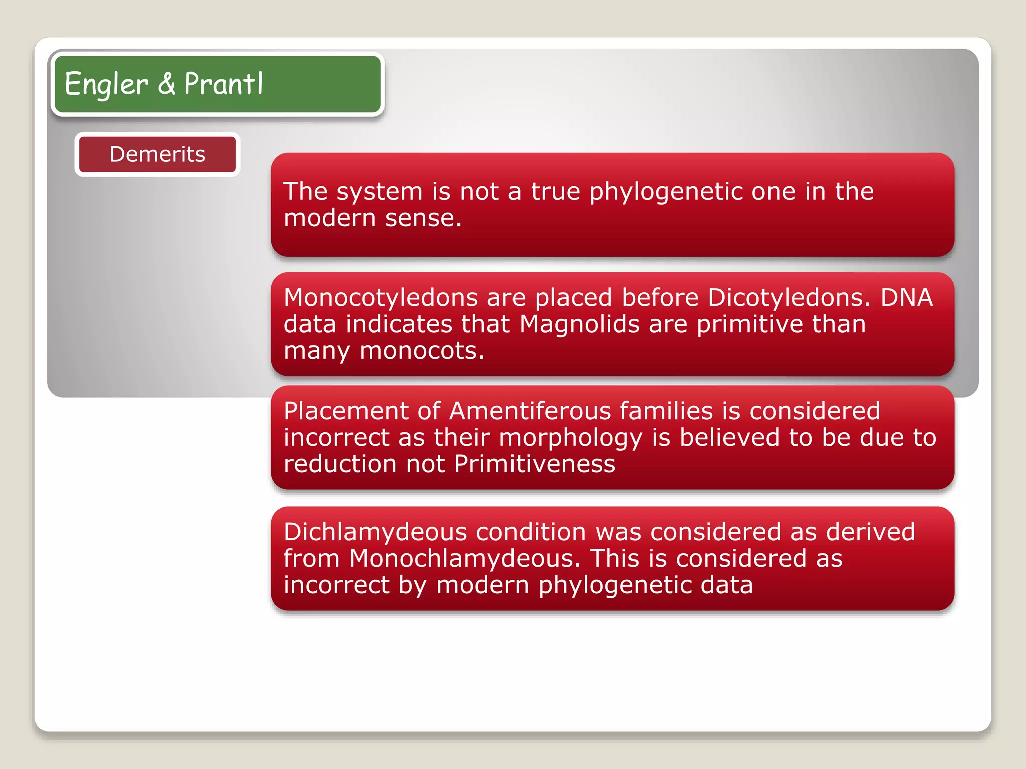 Engler and Prantl's system of Plant Classification | PPTX
