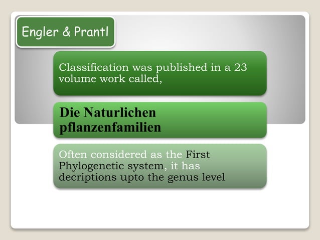 Engler and Prantl's system of Plant Classification | PPTX | Gardening ...