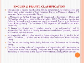 Engler and Prantl system of classification in plant taxonomy | PDF