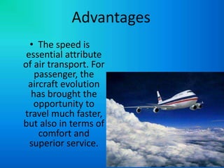Air Travel. Advantages and disadvantages | PPTX