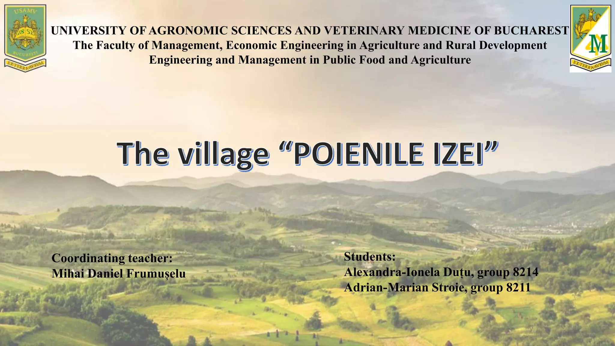 The village “POIENILE IZEI” | PPT