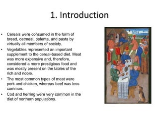 Medieval Food and drinks | PPTX