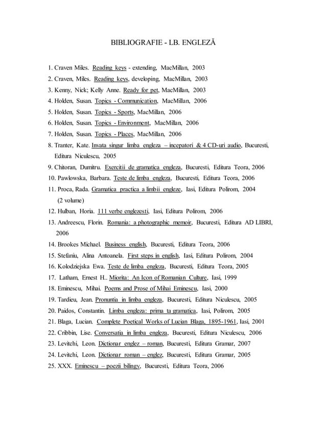 Engleza | PDF