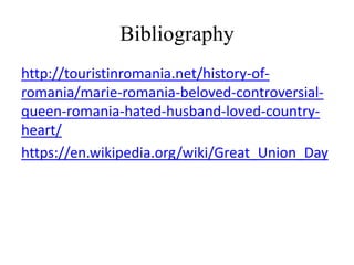 Queen Marie of Romania | PPT