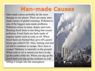 Man Made Causes Of Global Warming
