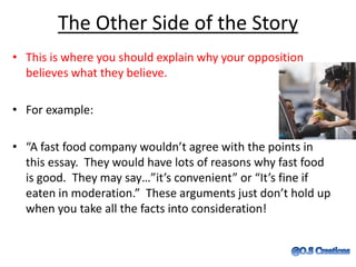 The Art of Argumentative writing | PPT