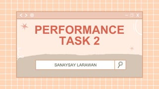 FILIPINO PERFORMANCE TASK 2 | PPT