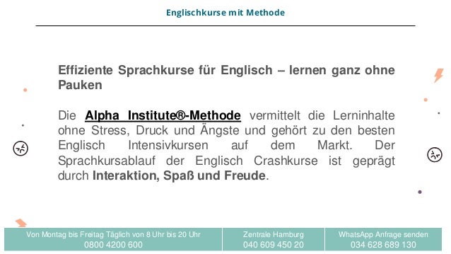 Englischkurse - Alpha Institute | PDF