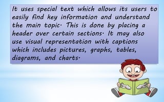 Englisg 5 q2 w2 d1 identifying informational text types by sir rei ...