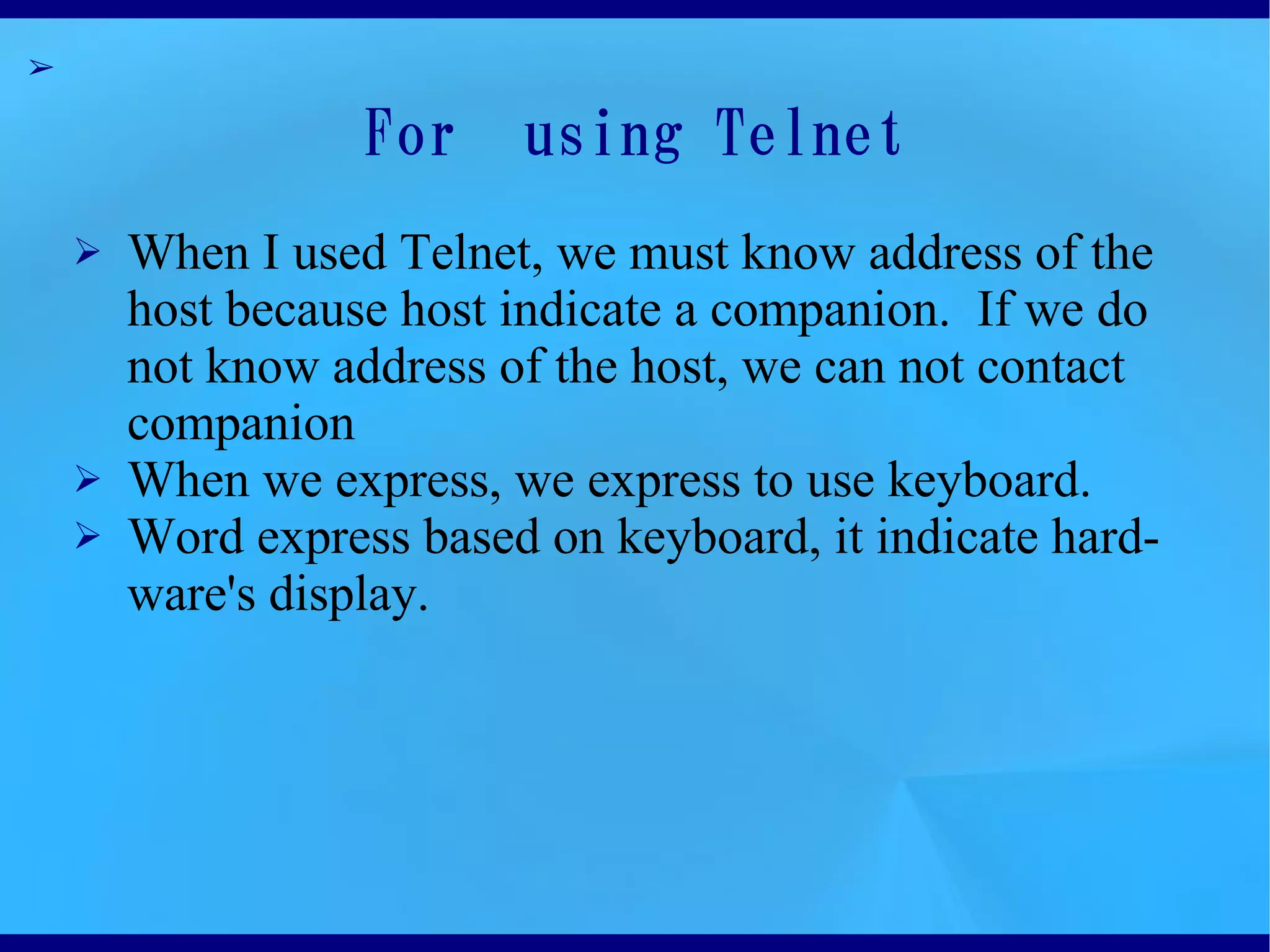 Telnet | PDF