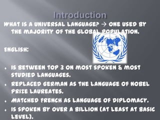 English as an Universal Language | PPTX