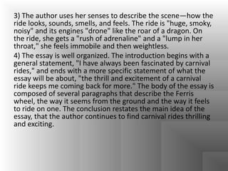 English descriptive writing | PPTX