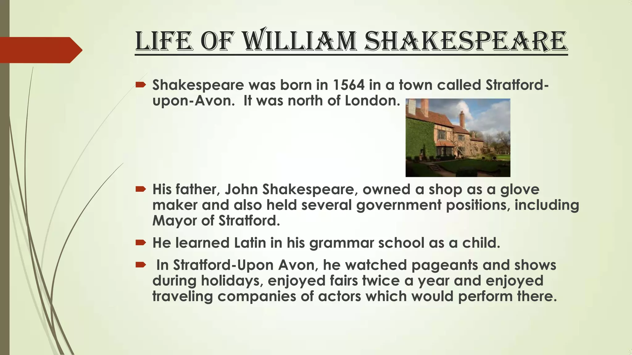 William Shakespeare Life & contribution to English Literature | PPTX