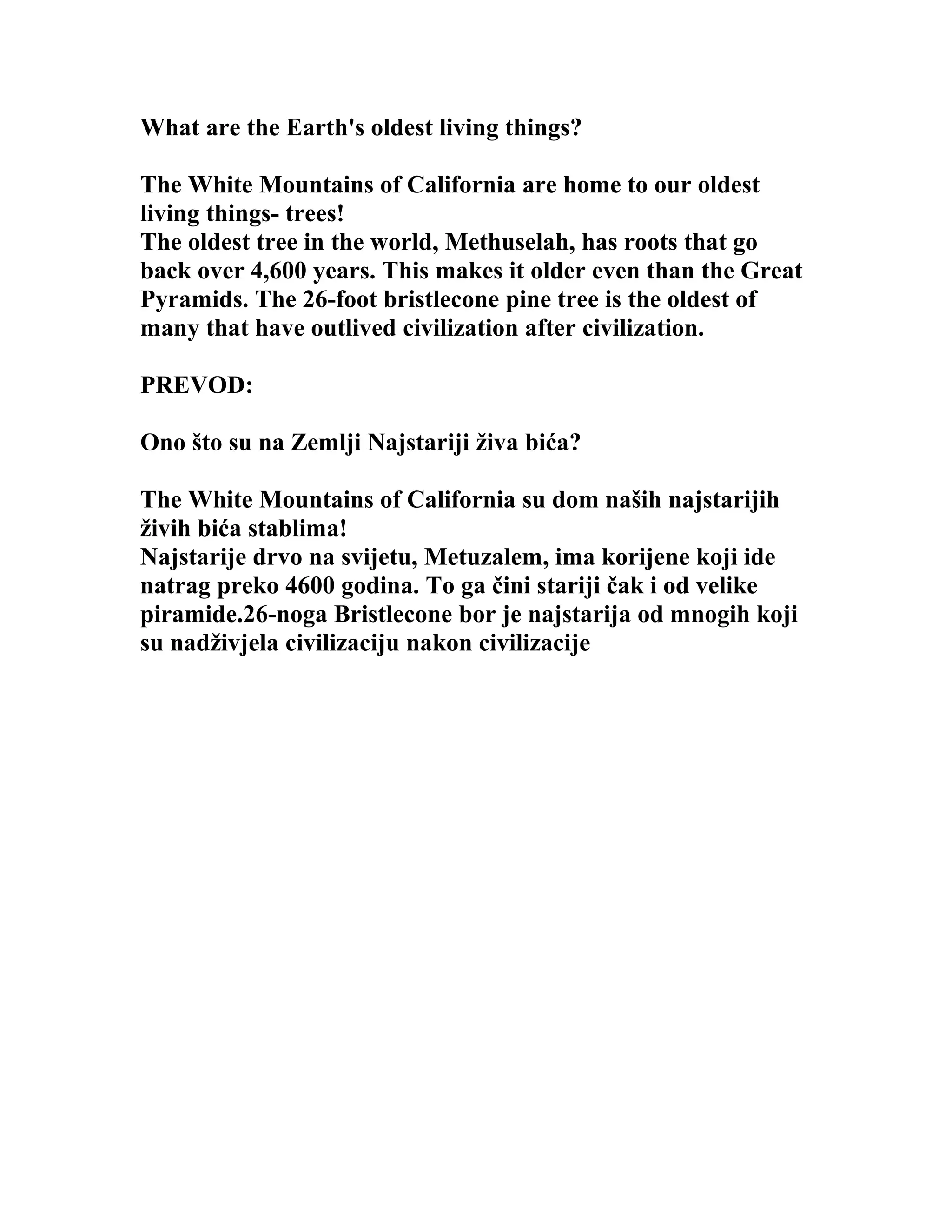 Engleski jezik- kratke price sa prevodom | DOC