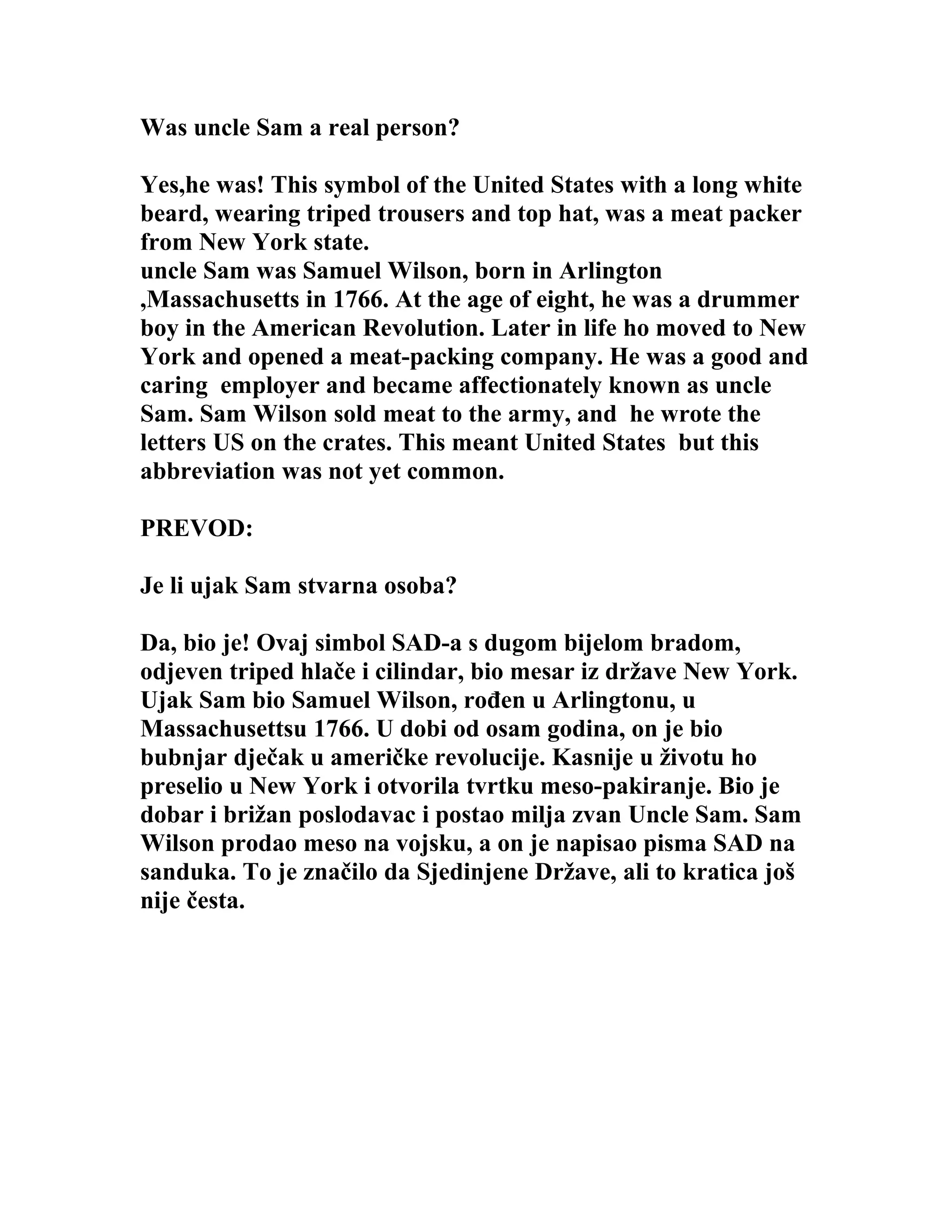 Engleski jezik- kratke price sa prevodom | DOC