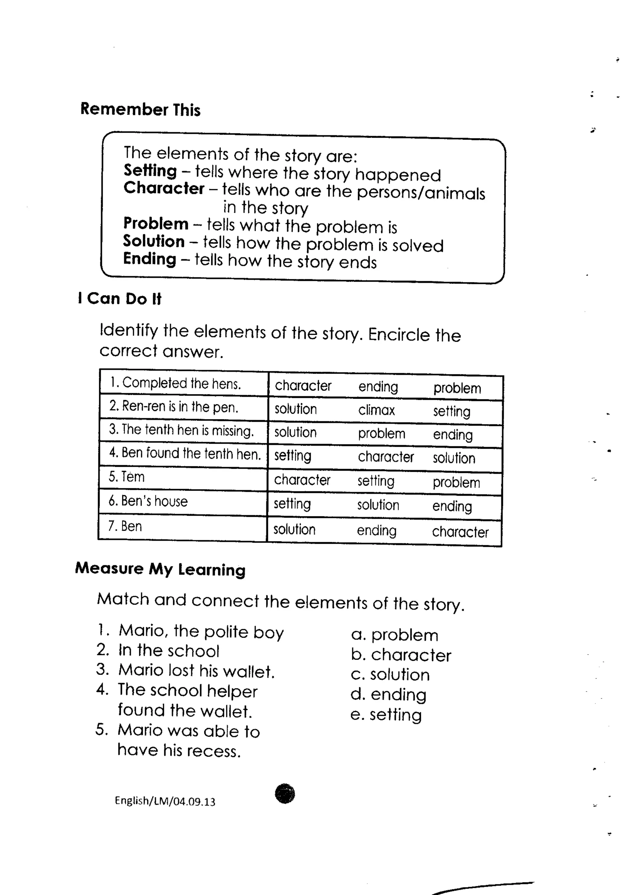 K TO 12 GRADE 2 LEARNING MATERIAL IN ENGLISH | PDF