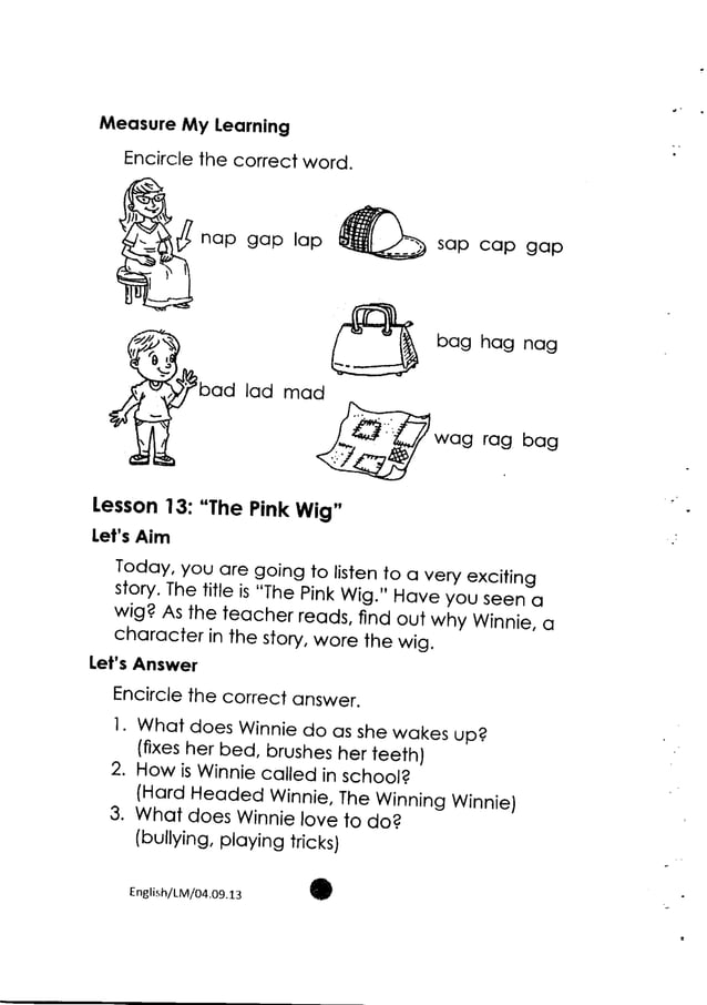 K TO 12 GRADE 2 LEARNING MATERIAL IN ENGLISH | PDF