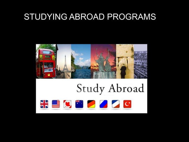 INGLÊS 10º ANO: STUDYING ABROAD | PPTX | College Education | Education