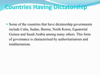 Dictatorship or Democracy for better Governance in India