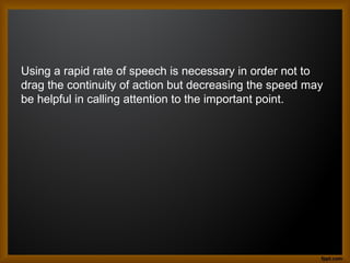 English III: RATE OF SPEECH | PPT