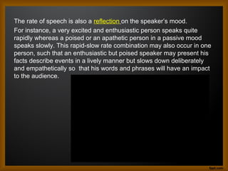English III: RATE OF SPEECH | PPT