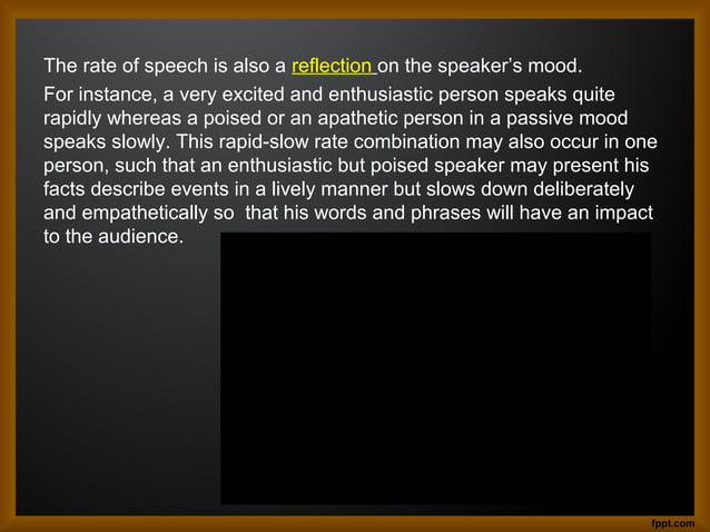 English III: RATE OF SPEECH | PPT