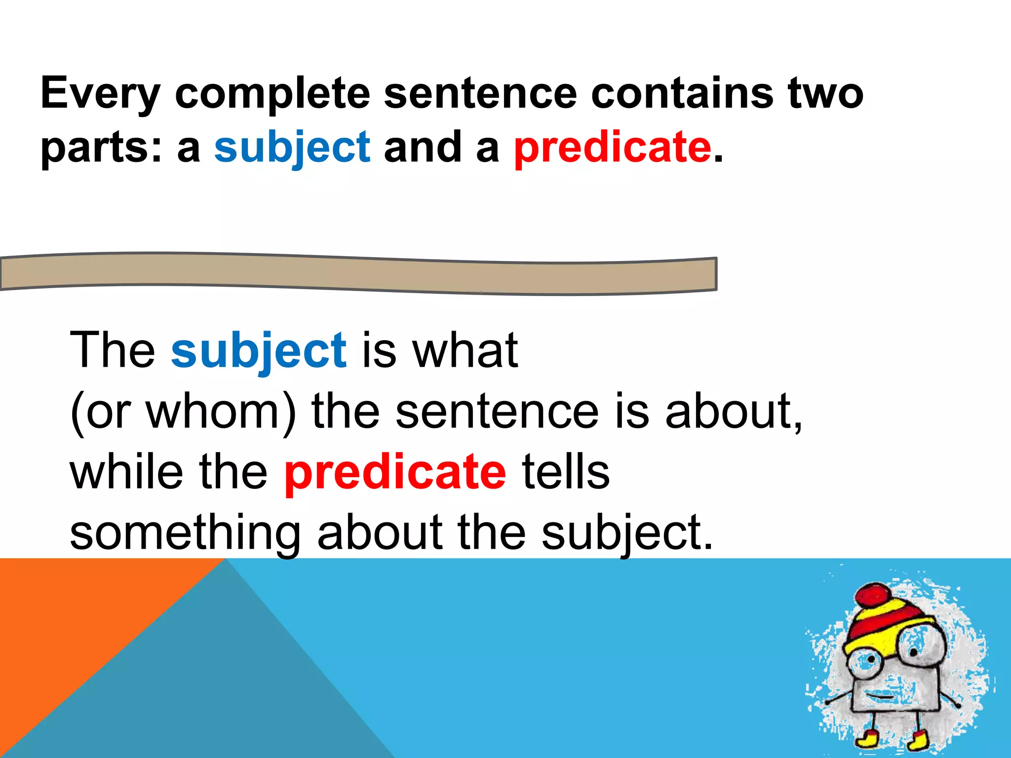 SUBJECT AND PREDICATE | PPTX