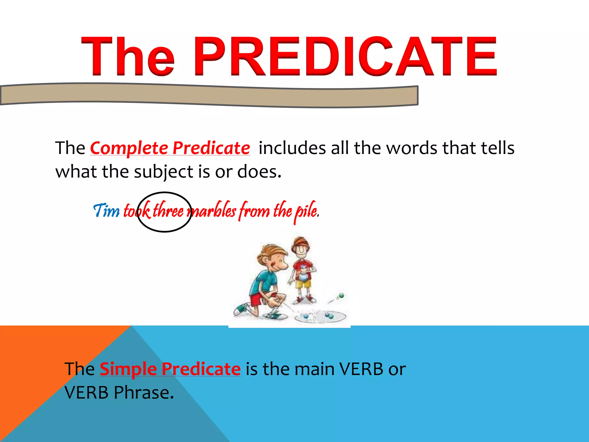 SUBJECT AND PREDICATE | PPTX